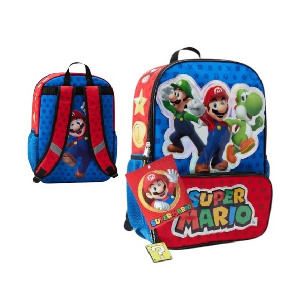 Nintendo | Accessories | Nintendo Super Mario Kids Backpack Blue And ...